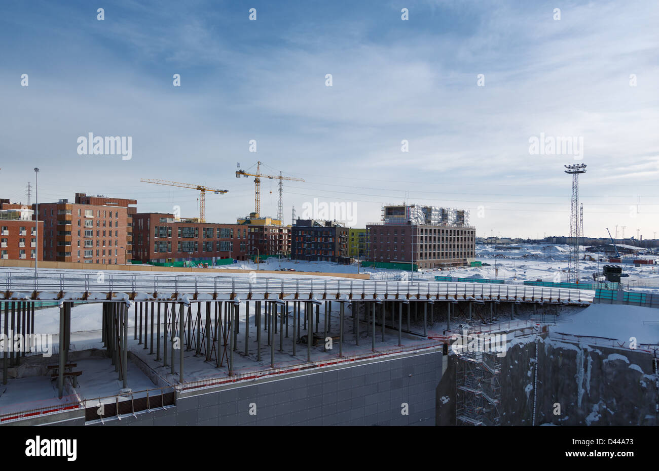 Temporary housing winter hi-res stock photography and images - Alamy
