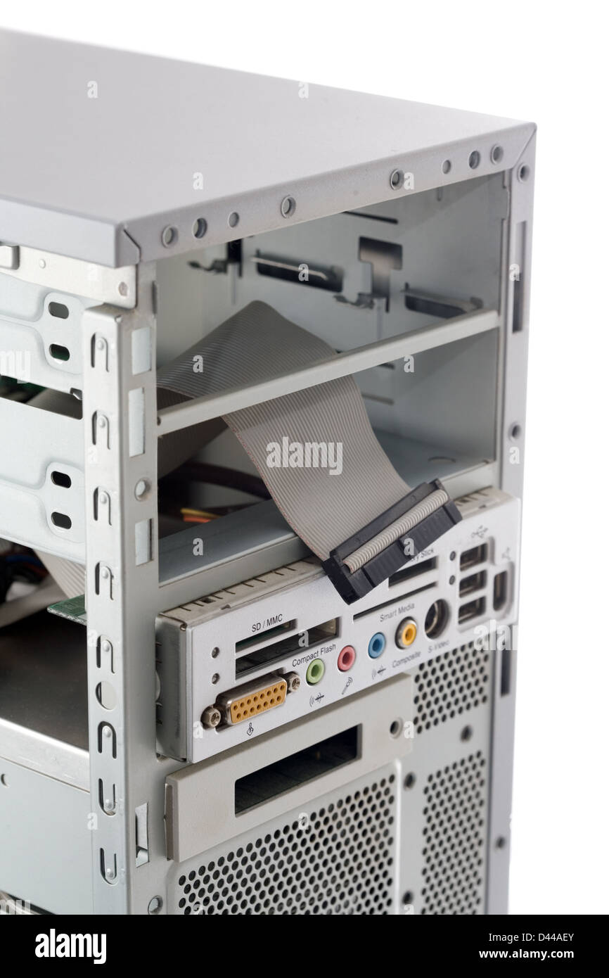 Computer case isolated on a white background Stock Photo - Alamy