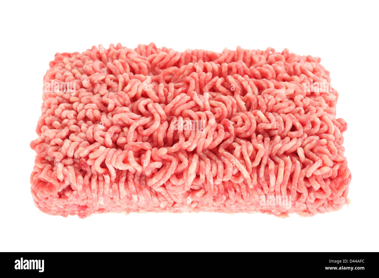 Minced meat isolated on a white background Stock Photo - Alamy