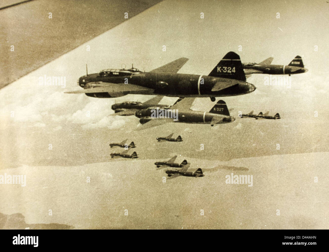 The Mitsubishi G4M-2 Betty was a Japanese twin-engine bomber used ...