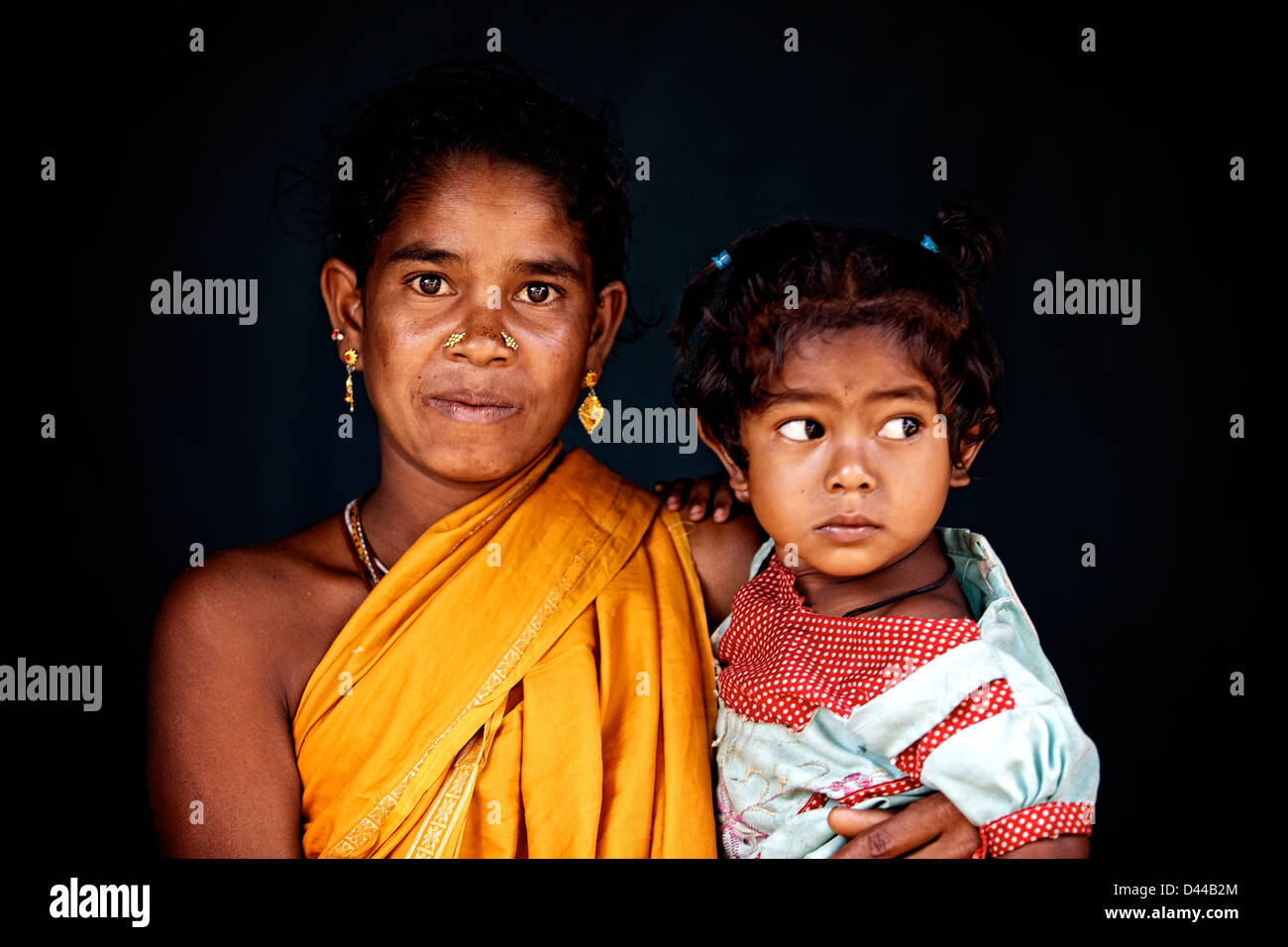 Mother and child from the Mursi tribe Stock Photo - Alamy