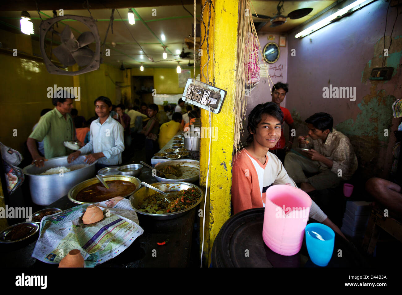 Two shops in one in New Delhi Stock Photo - Alamy