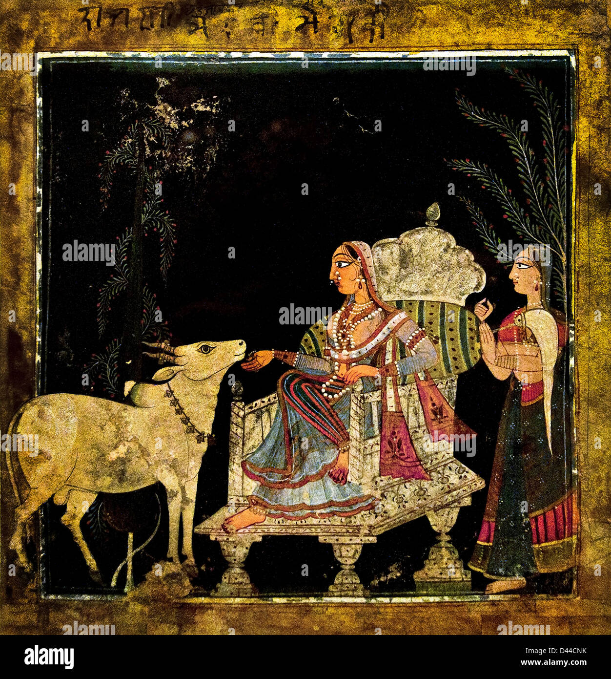 Ragini vairati 1700 pahari basohli india hi-res stock photography and ...