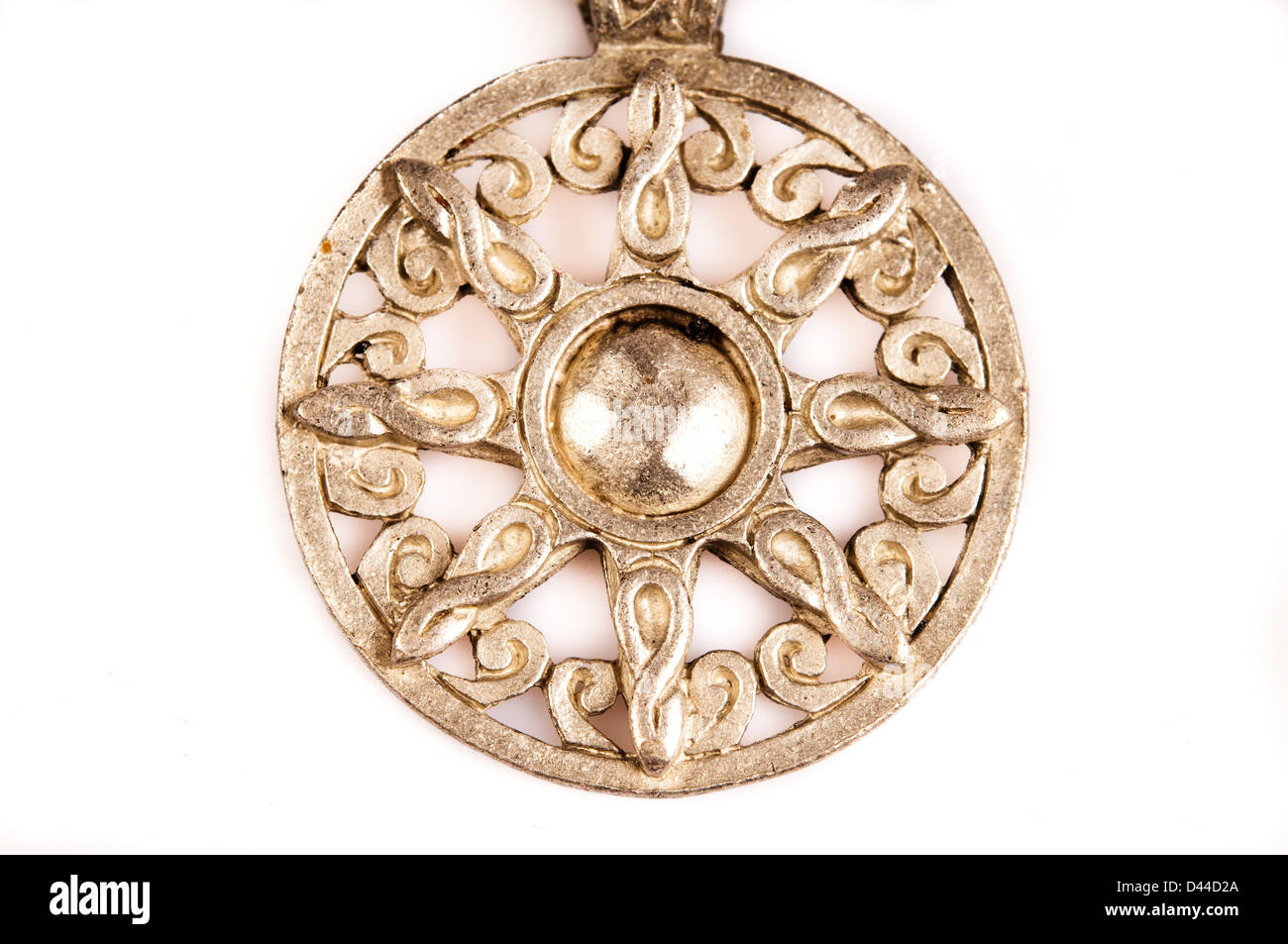 mysterious silver amulet Stock Photo - Alamy