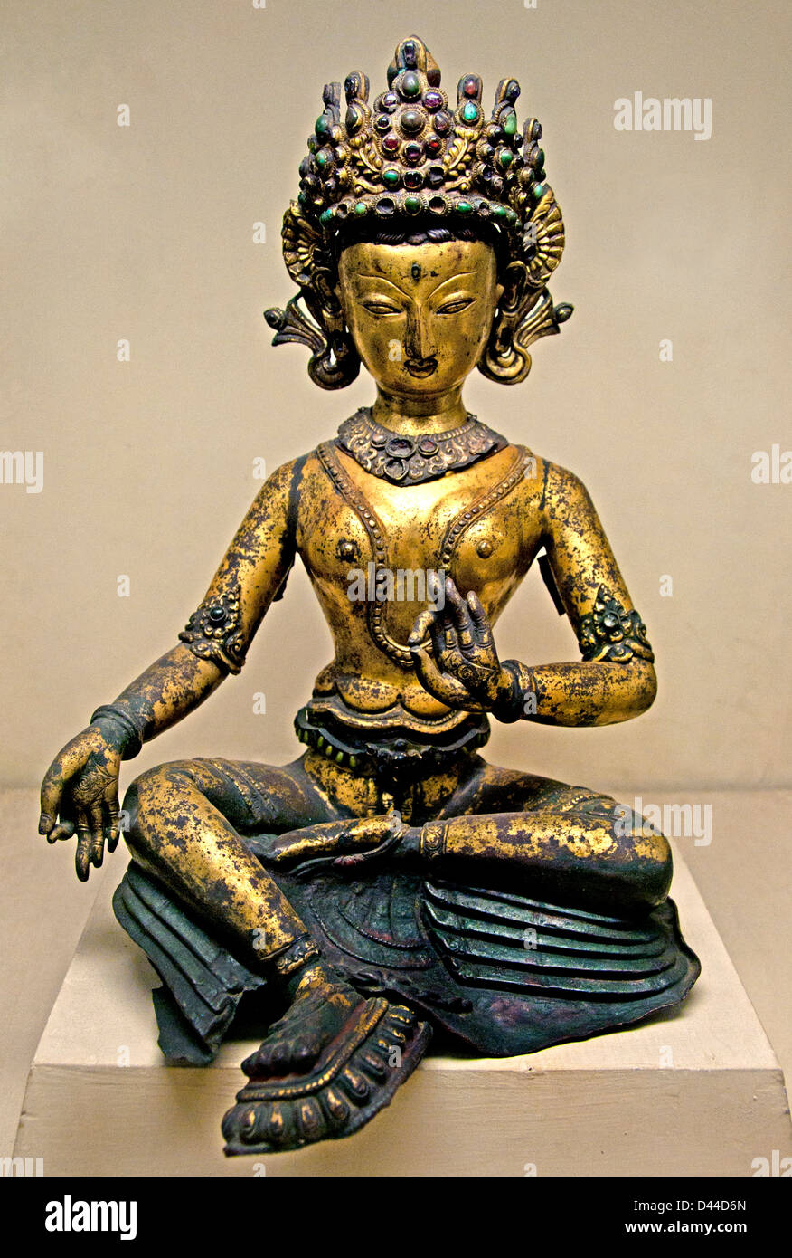 Matrika mother goddess Nepalese Nepal 14th century Stock Photo - Alamy