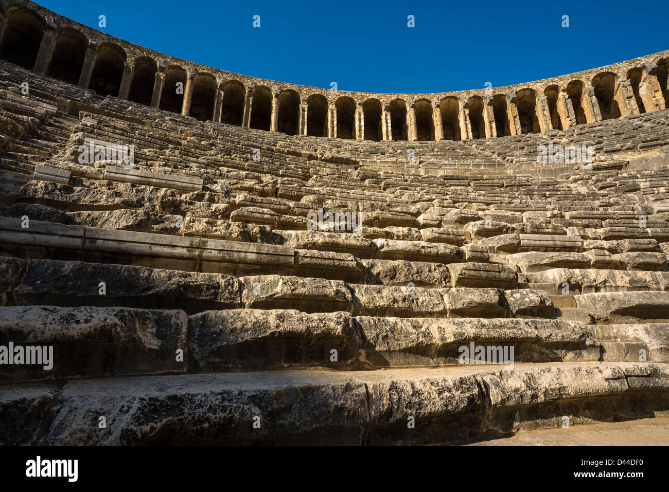 The well preserved roman theatre at Aspendos in Turkey Stock Photo - Alamy