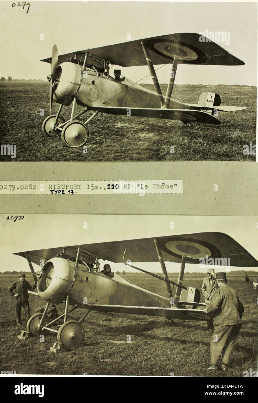 The Nieuport 17 was a French biplane fighter aircraft used during World ...