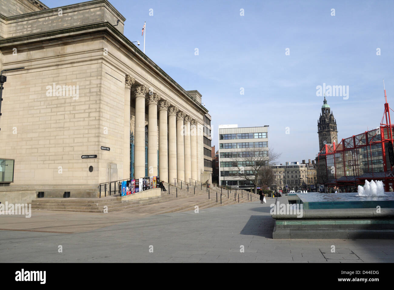 The Sheffield City Hall Concert Venue in Barkers Pool, in Sheffield ...