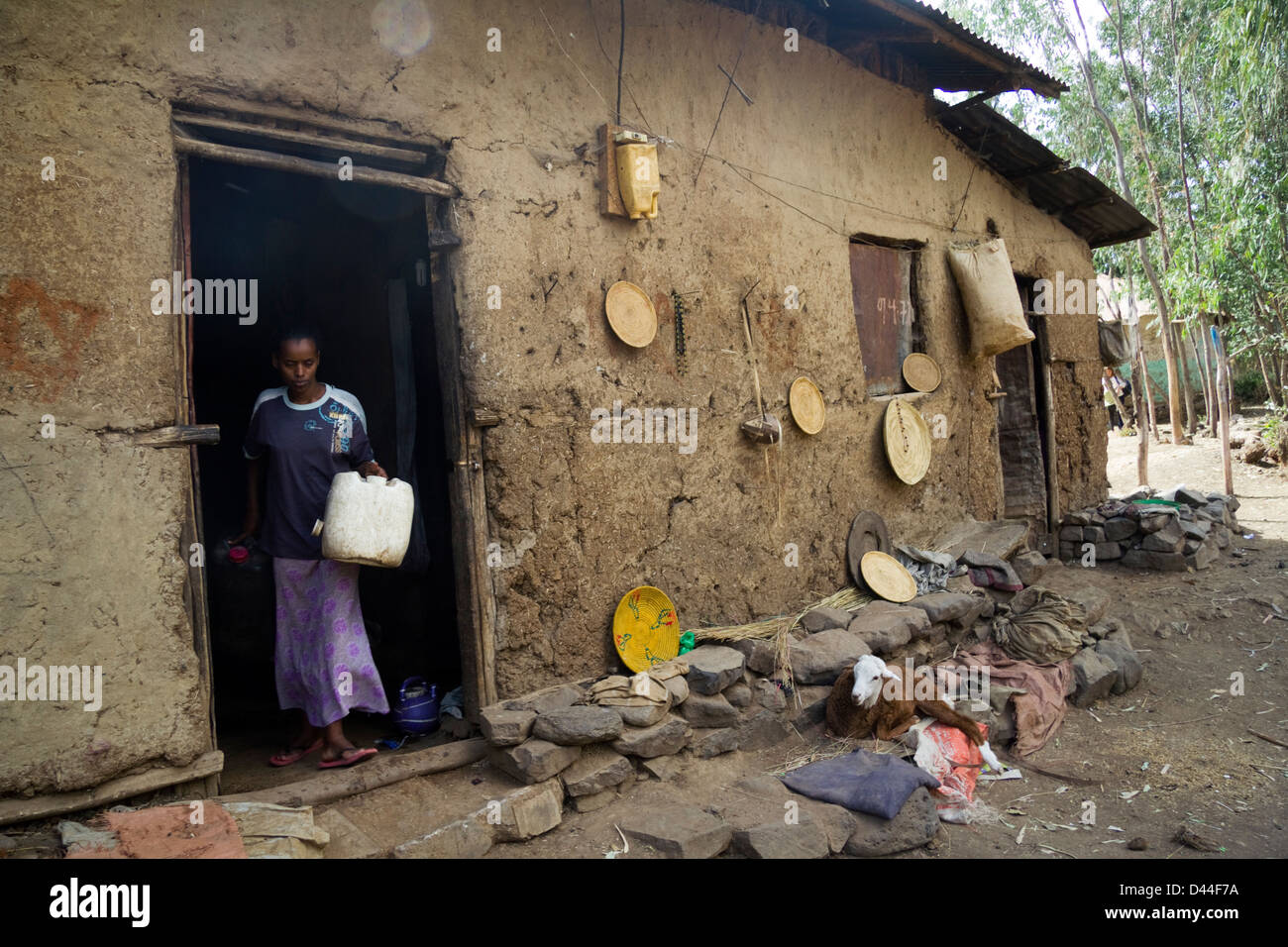 Falash Mura Jewish village Gondar Ethiopia Africa Stock Photo - Alamy