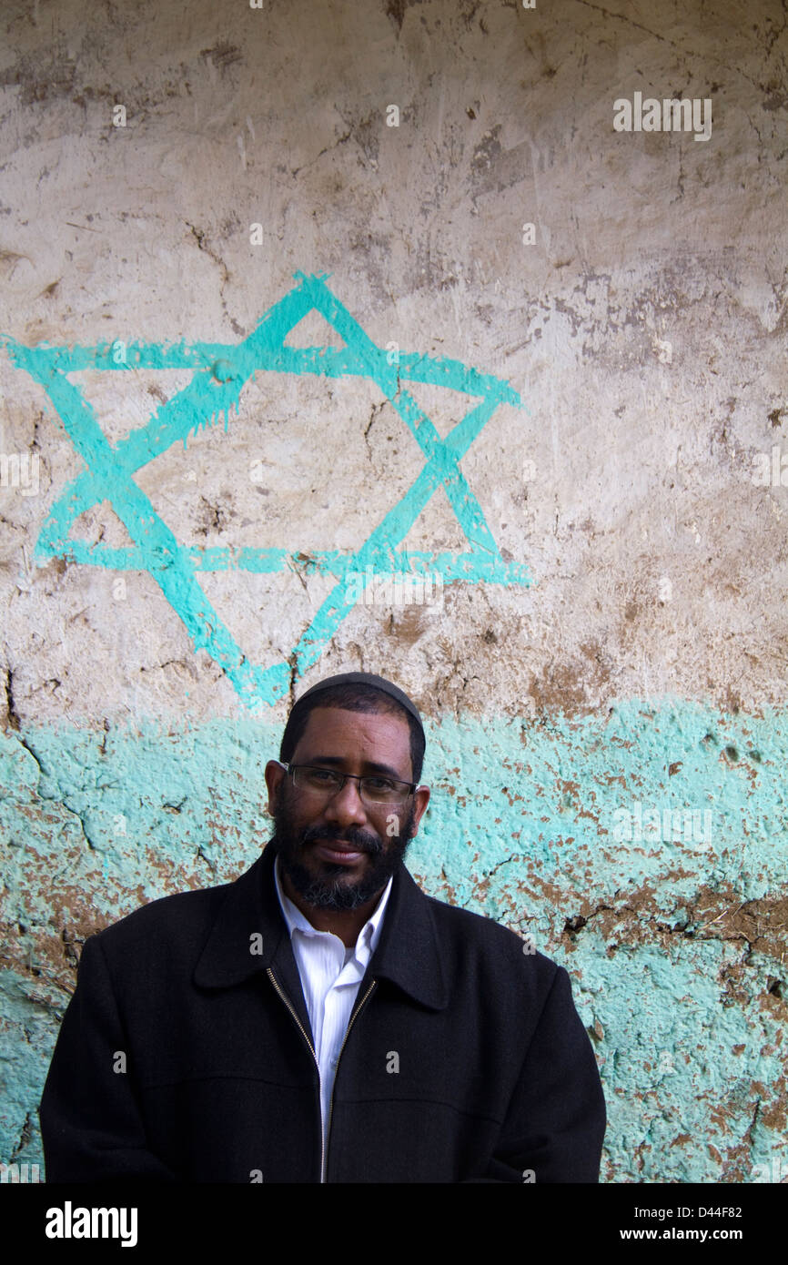 Return to Jewish village Gondar Ethiopia Africa Stock Photo - Alamy