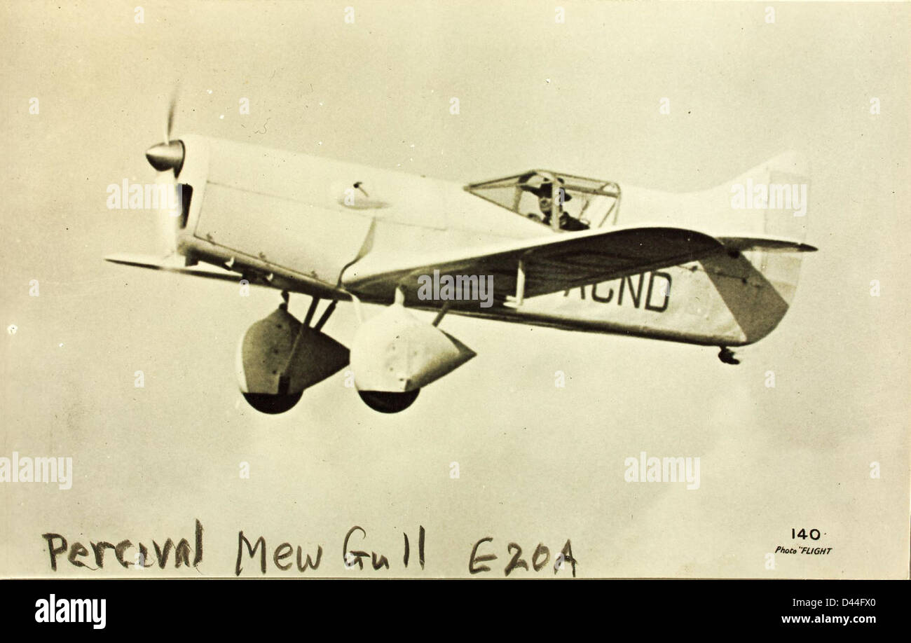 The Percival Mew Gull was a British racing aircraft of the 1930s. It ...