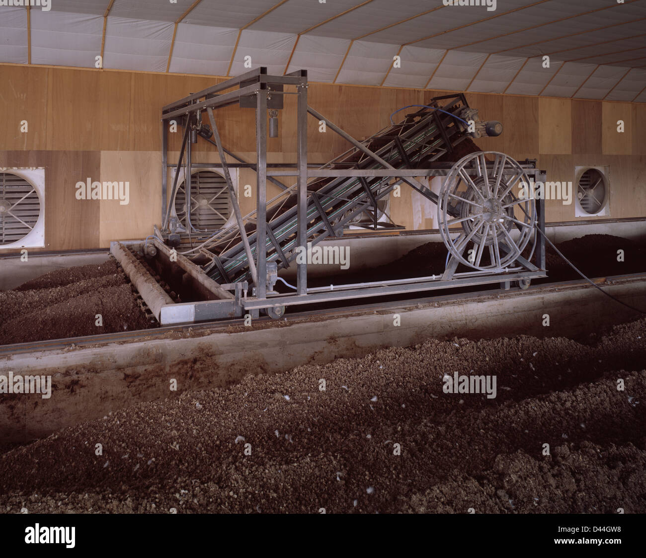 turkey droppings & shavings from the barns composted & recycled as ...