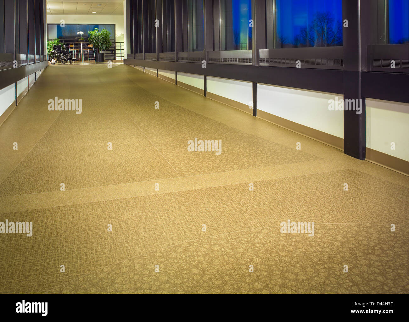 Walkway, hall in modern office building Stock Photo - Alamy