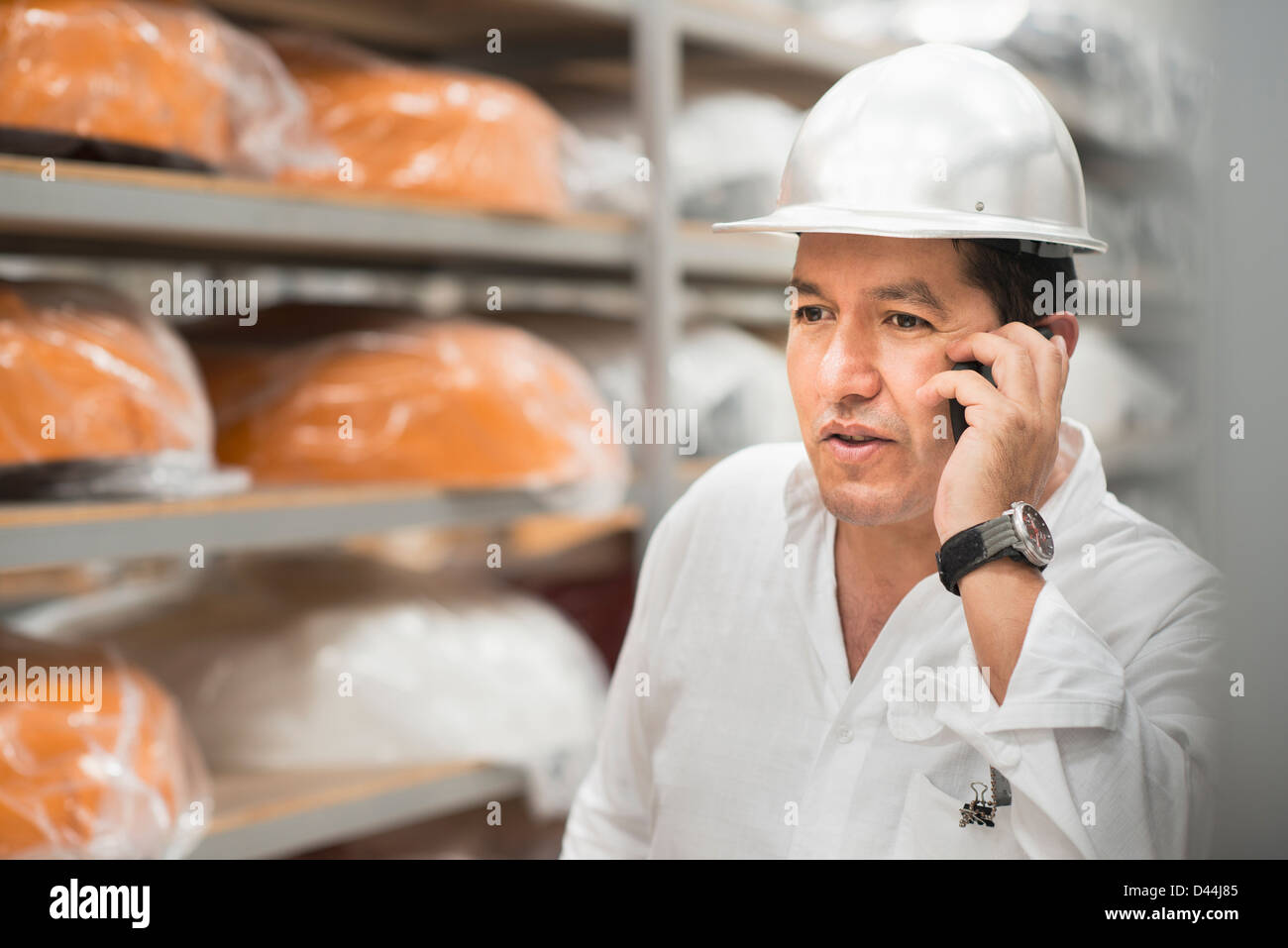 Warehouse worker head phone hi-res stock photography and images - Alamy