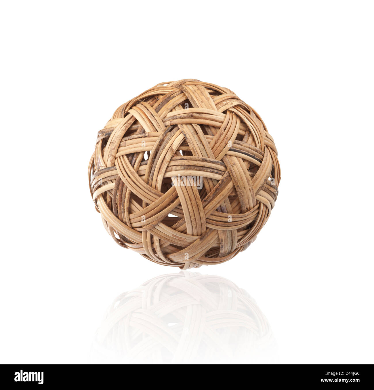 Rattan ball the southeast asia favorite sports isolated on white ...