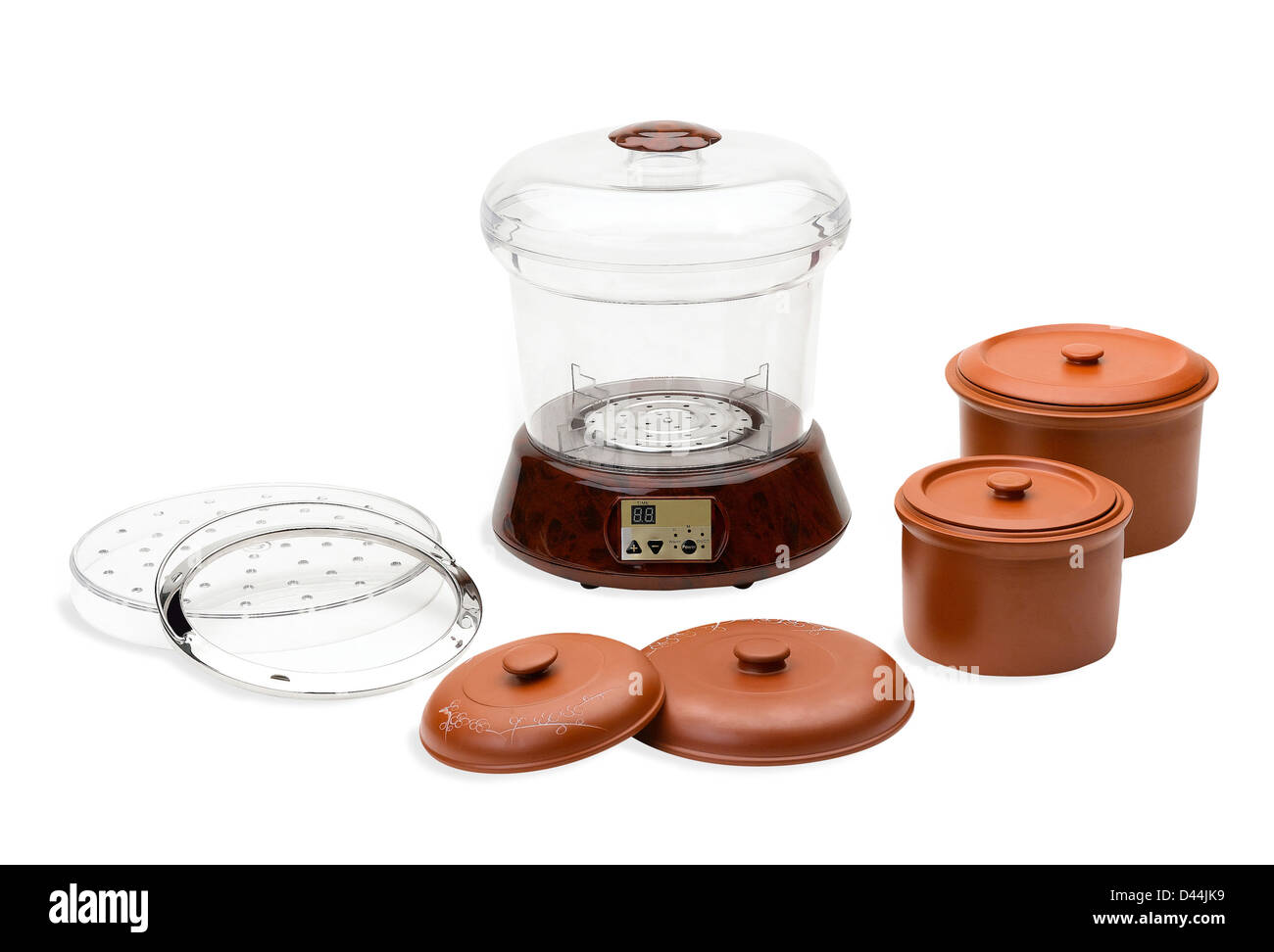 Electric casserole food pot isolated on white Stock Photo - Alamy