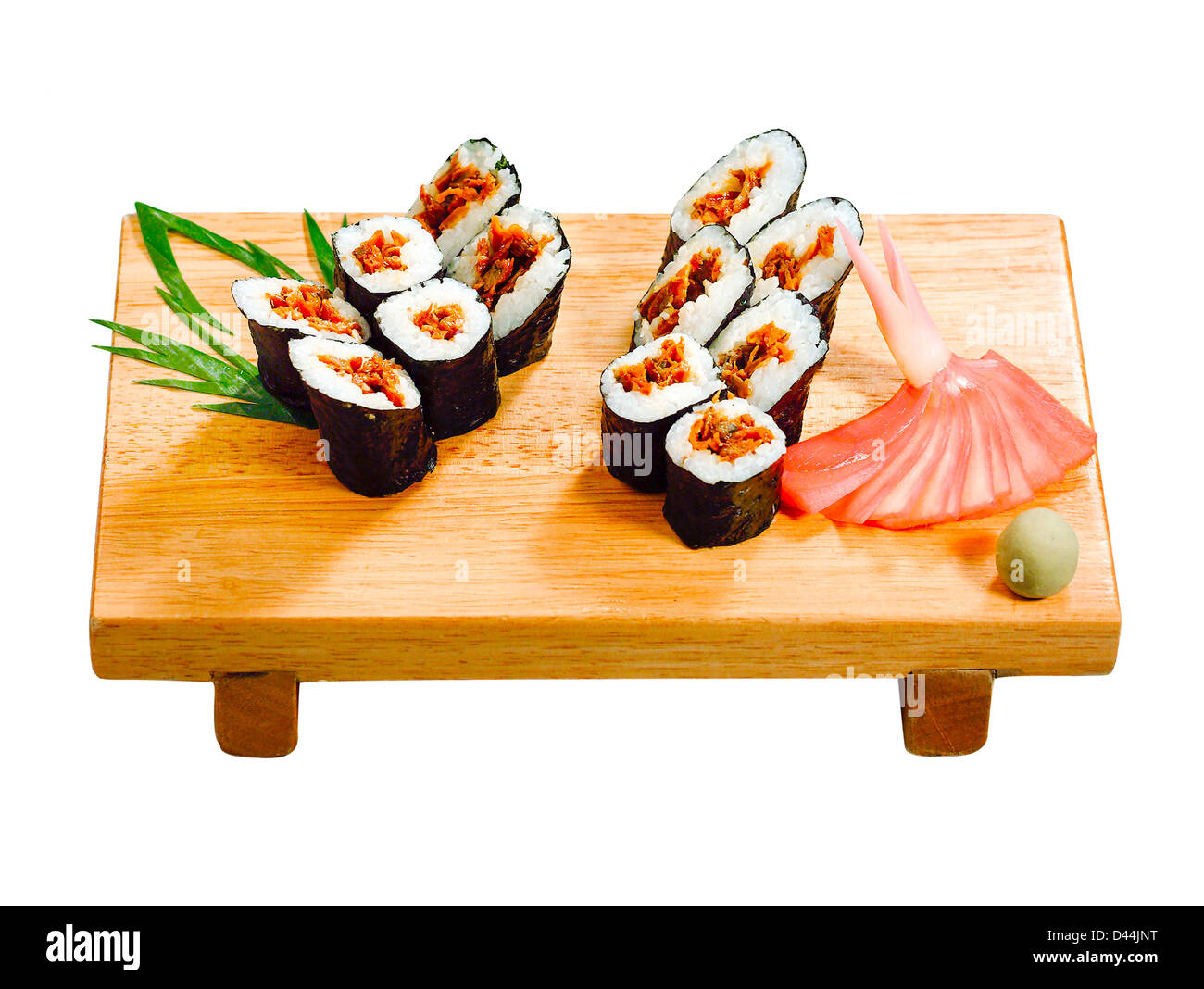 Rice Maki one of the Sushi Japanese food isolated on white Stock Photo ...