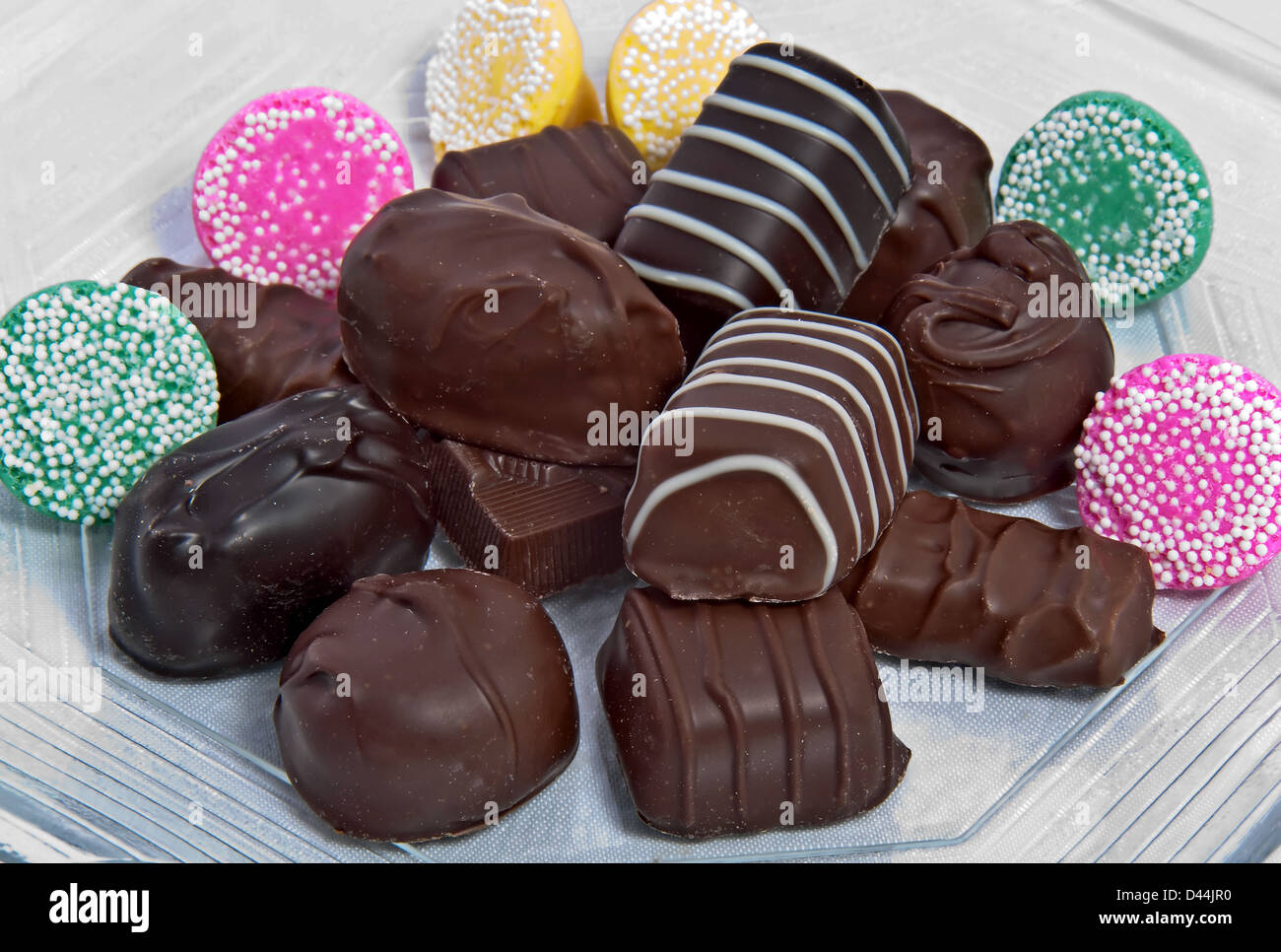 Chocolates squares hi-res stock photography and images - Alamy