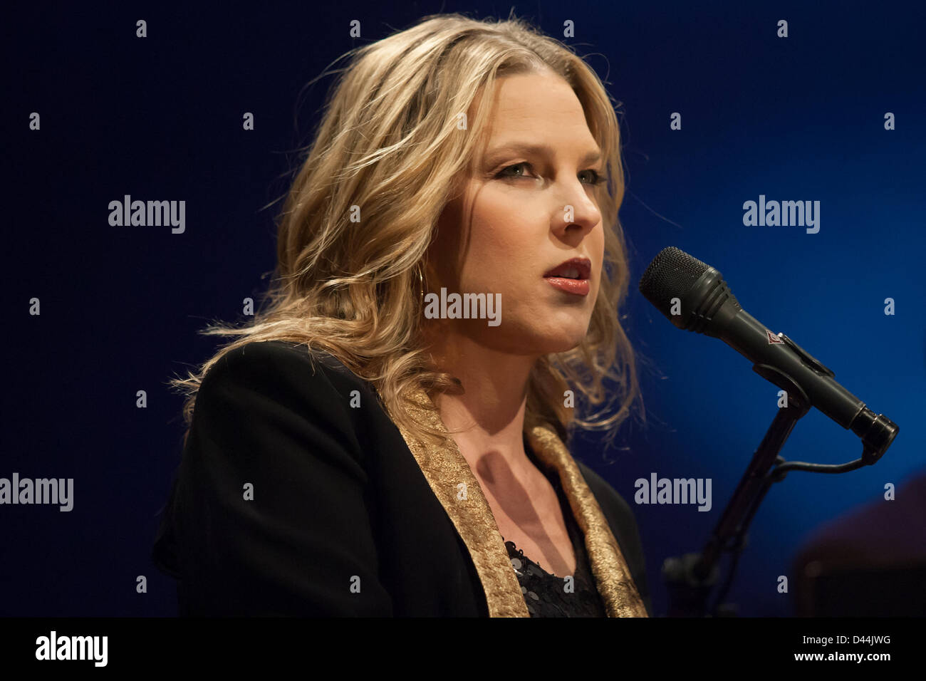 Canadian Jazz Pianist Singer Diana High Resolution Stock Photography ...