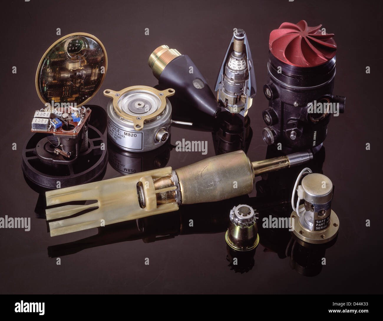 Assorted artillery weapons of destruction Stock Photo - Alamy
