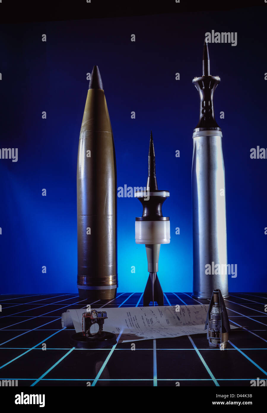 Assorted artillery weapons of destruction Stock Photo - Alamy