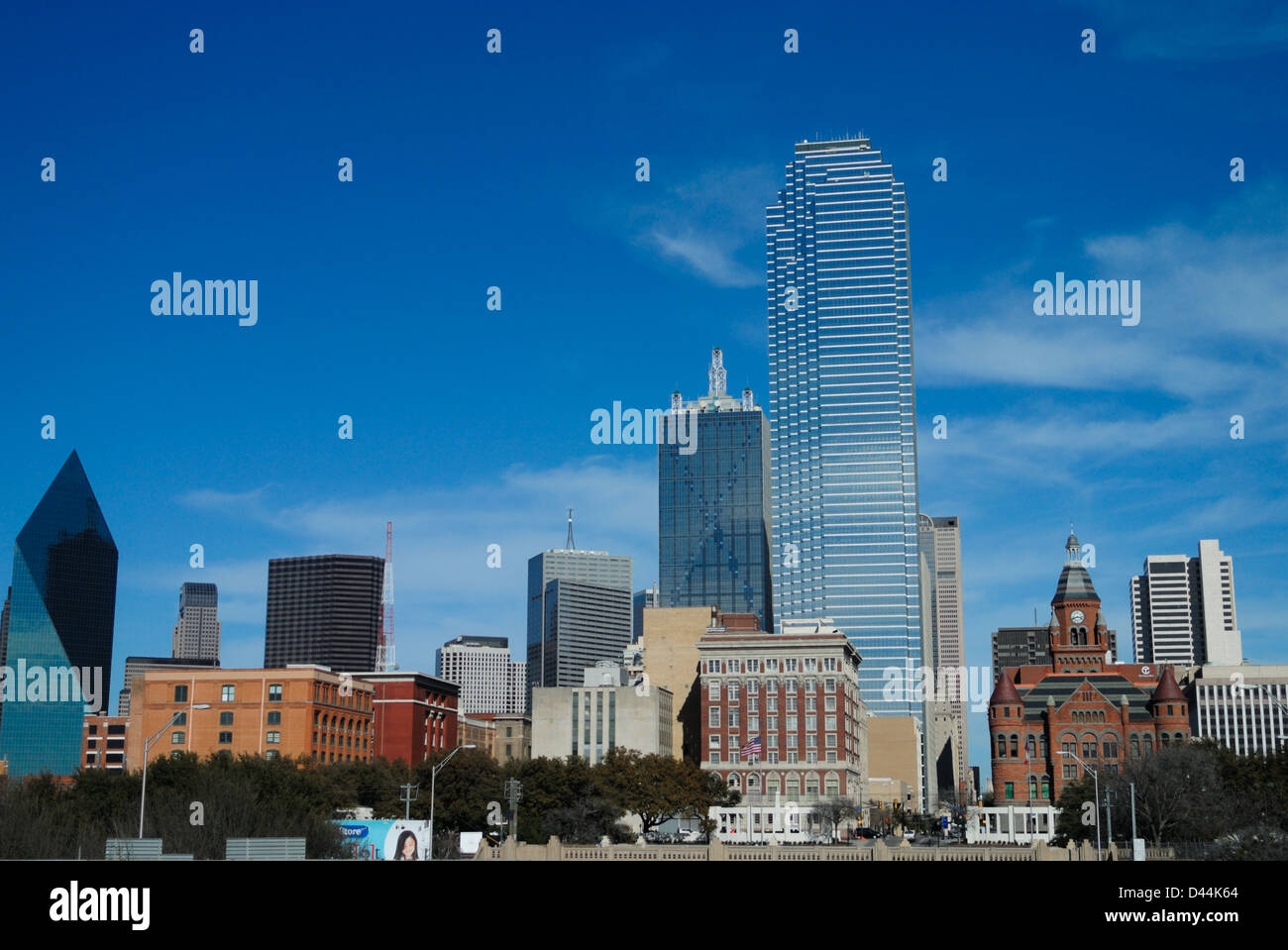 Downtown Dallas - West End district near Dealey Plaza, Texas TX Stock ...