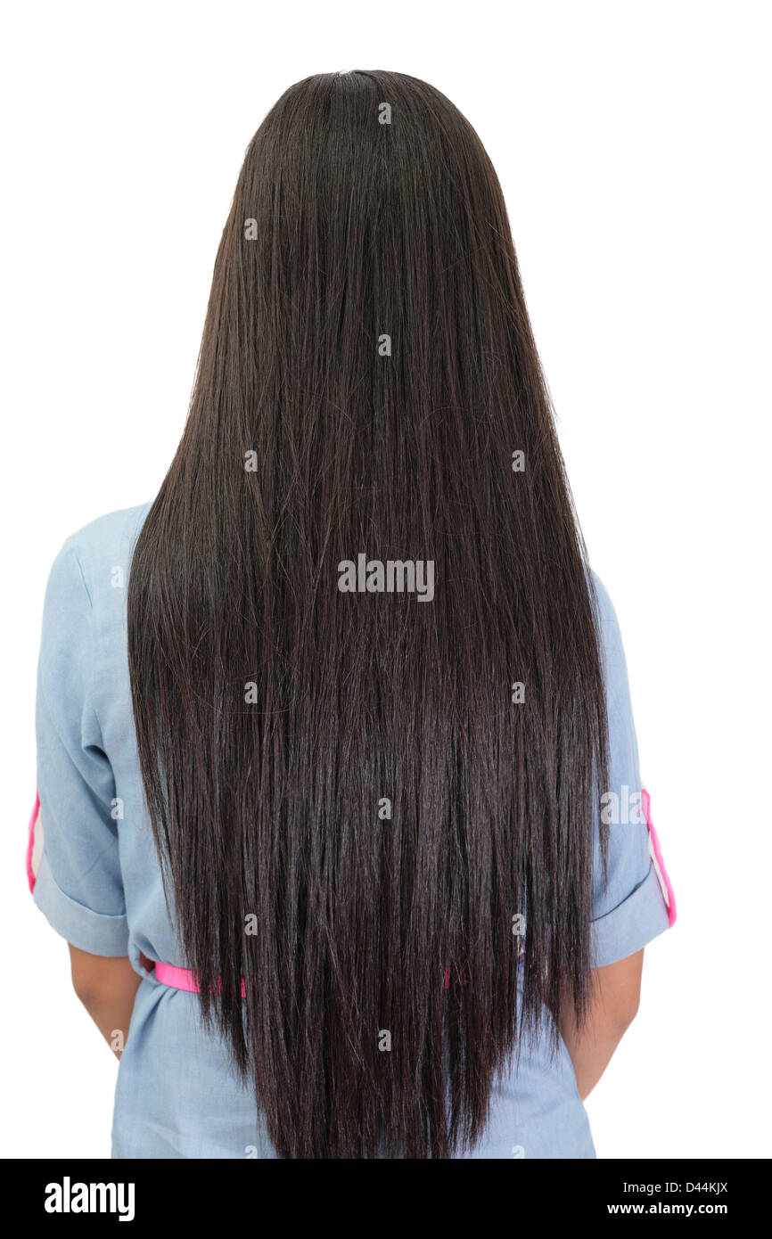 beautiful straight long hair Stock Photo - Alamy