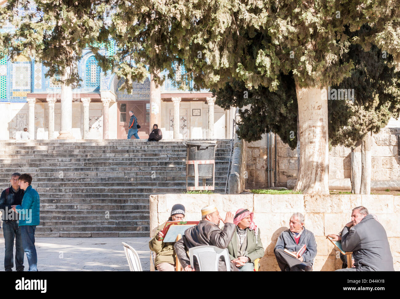 Temple Mount (Haram-Al-Shariff), Jerusalem, Israel. A muslim study ...