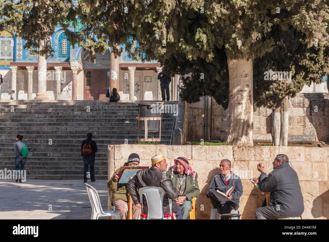 Temple Mount (Haram-Al-Shariff), Jerusalem, Israel. A muslim study ...