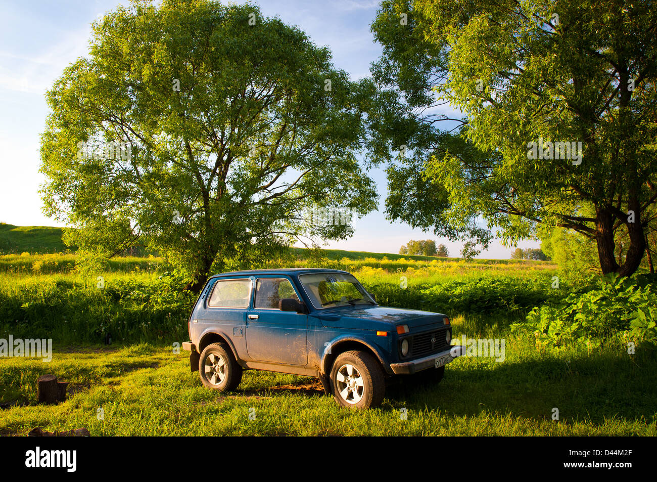 Russian suv lada niva vaz hi-res stock photography and images - Alamy