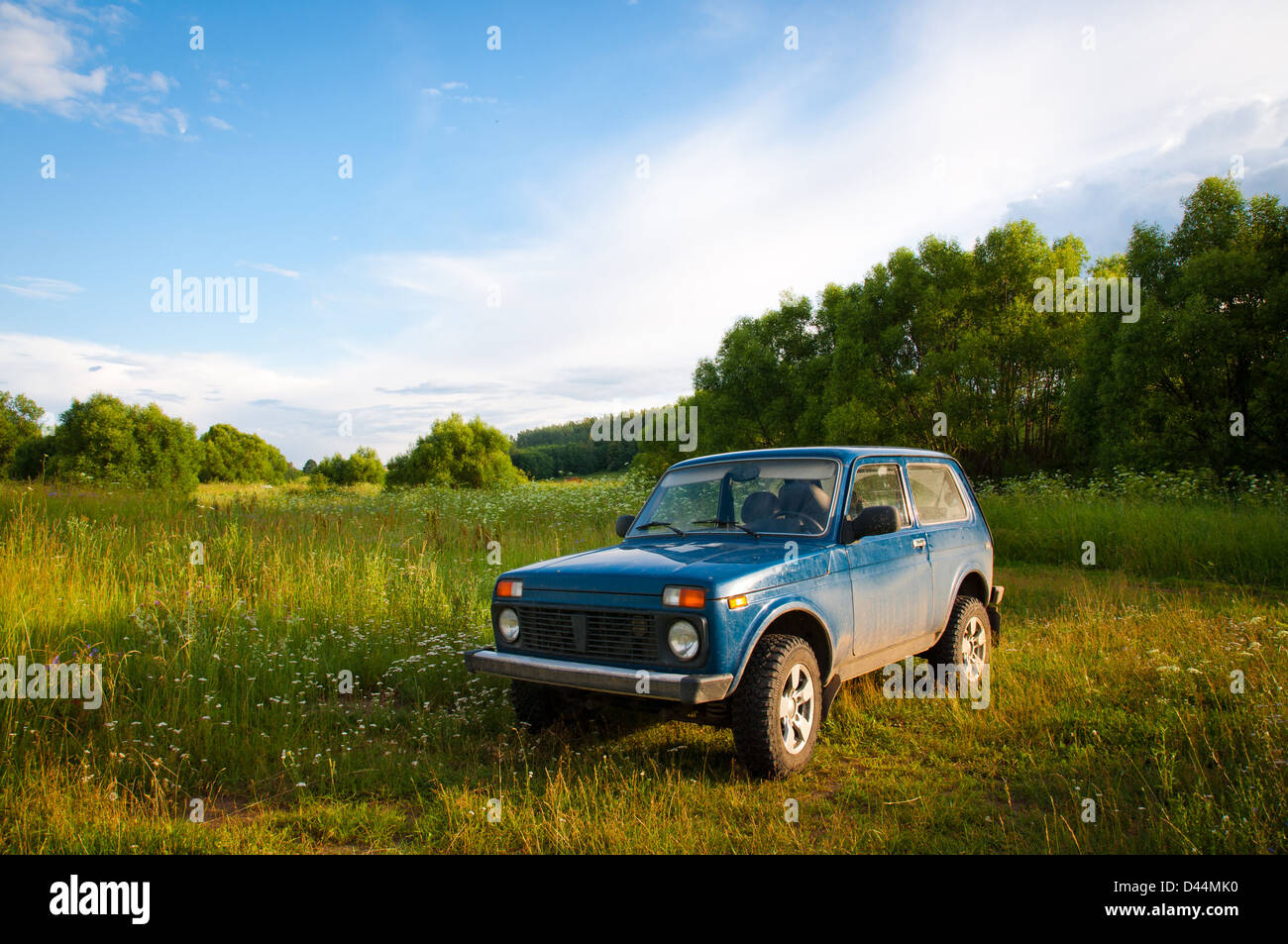Russian suv lada niva vaz hi-res stock photography and images - Alamy