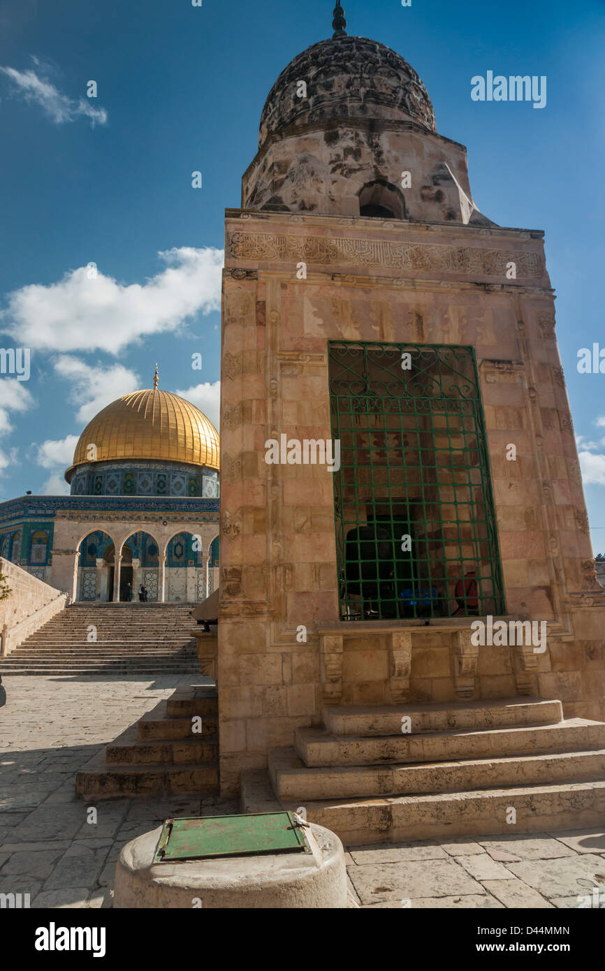 Temple Mount, Jerusalem, Israel. The public fountain of Sabil Qaytby ...