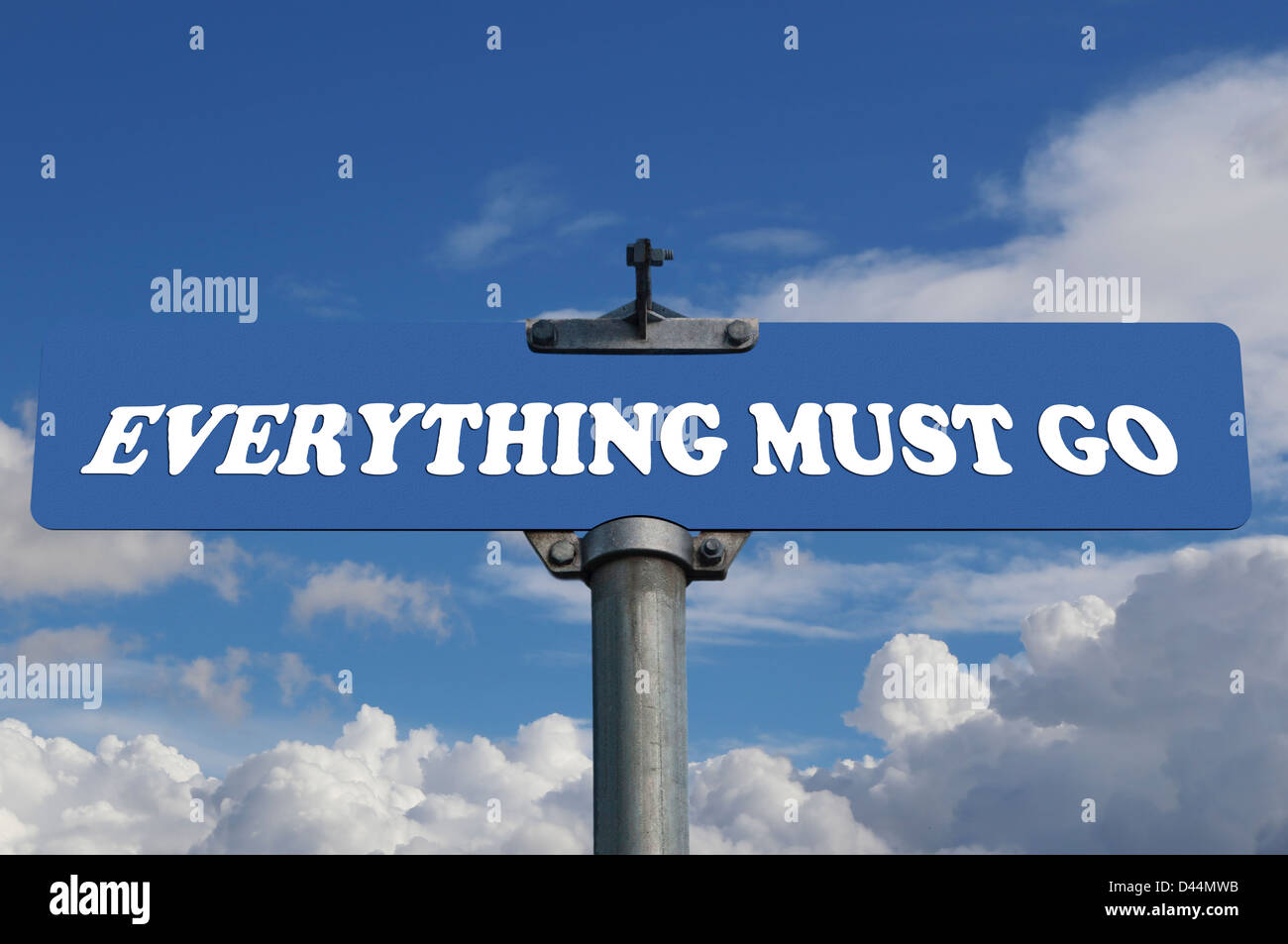 Everything must go road sign Stock Photo - Alamy