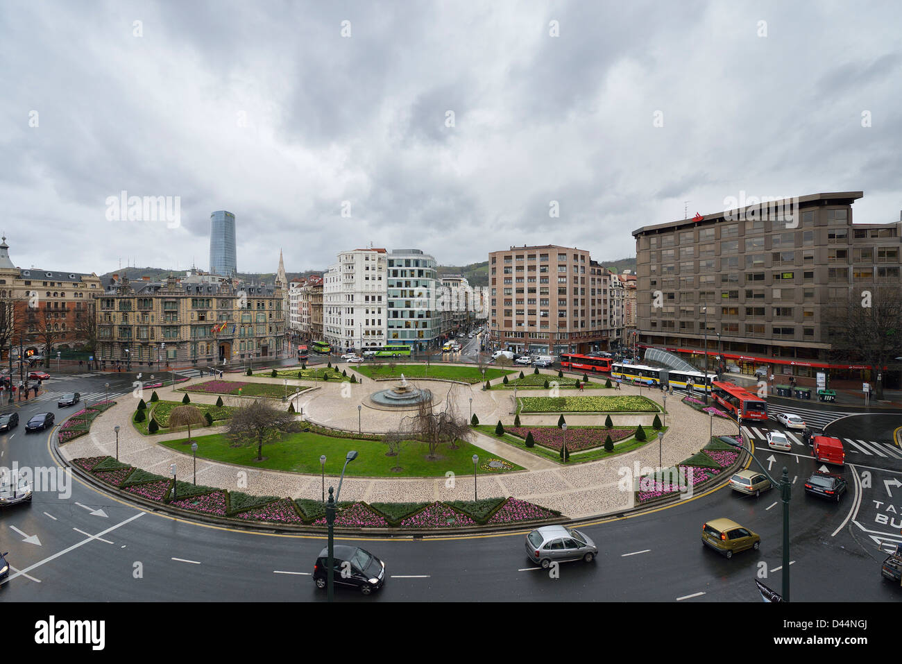 Circular Square, Bilbao Stock Photo - Alamy