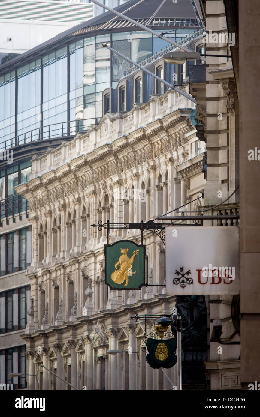 A detail of a City of London Goldsmith's street sign on the corner of ...