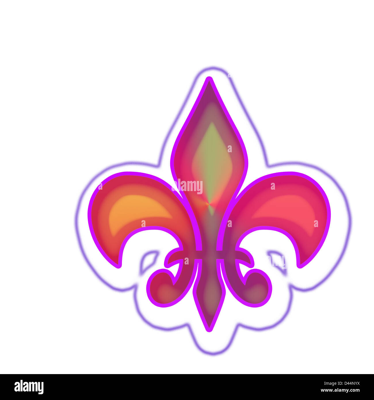 his illustration of symbol flower lily for design,logo Stock Photo - Alamy