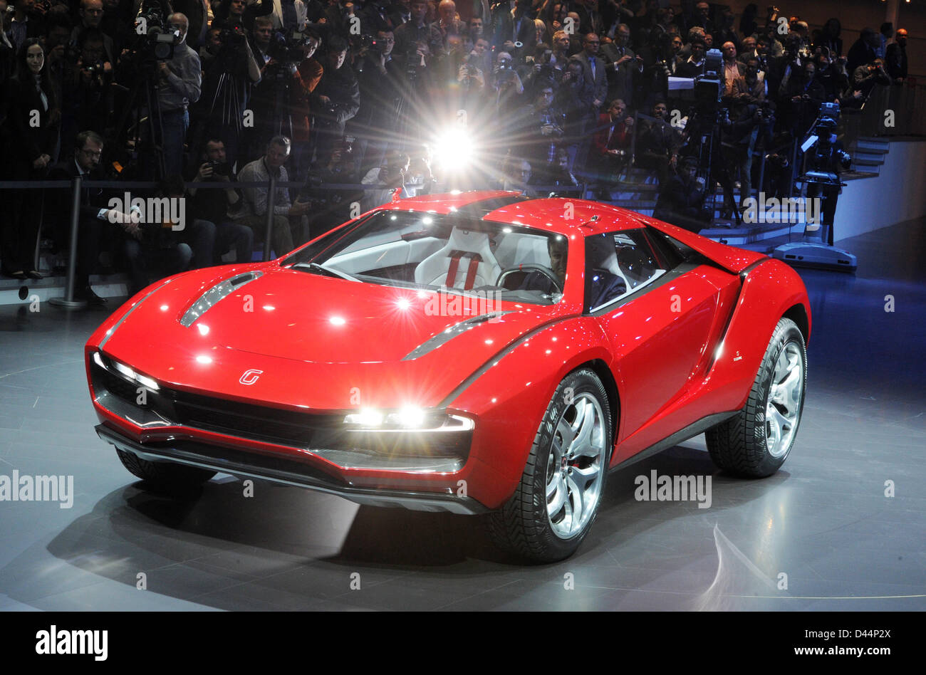 The concept car Giugiaro Parcour XGT-Coupe is presented at a show of ...