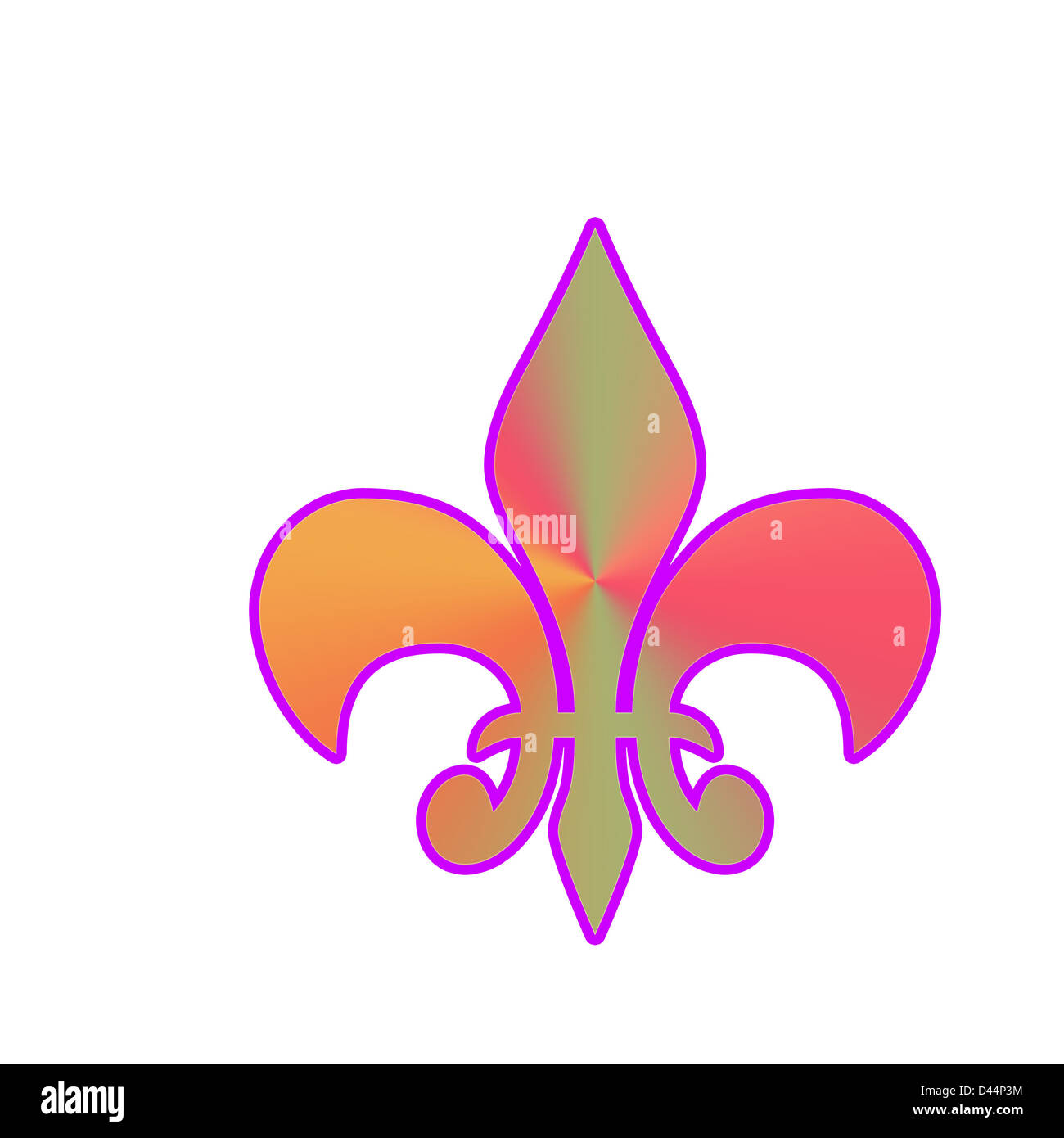 his illustration of symbol flower lily for design,logo Stock Photo - Alamy