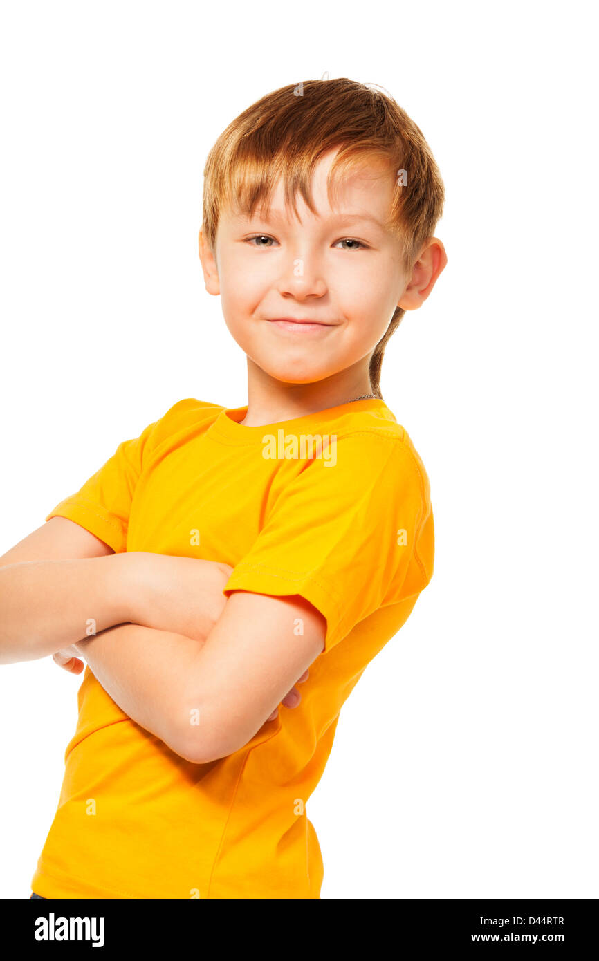 Portrait of independent confident kid Stock Photo - Alamy
