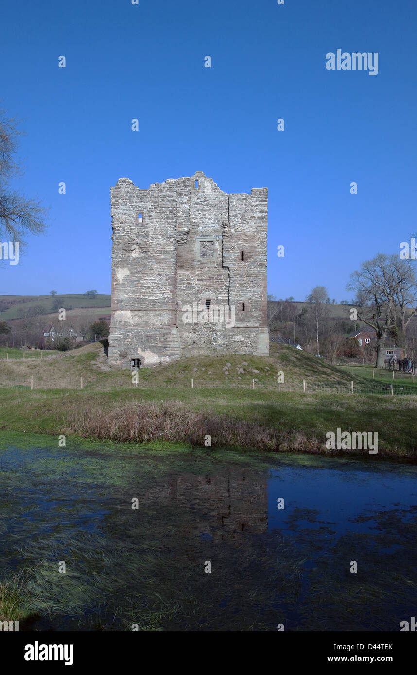 Hopton Castle near Ludlow and Craven Arms in Shropshire Stock Photo - Alamy