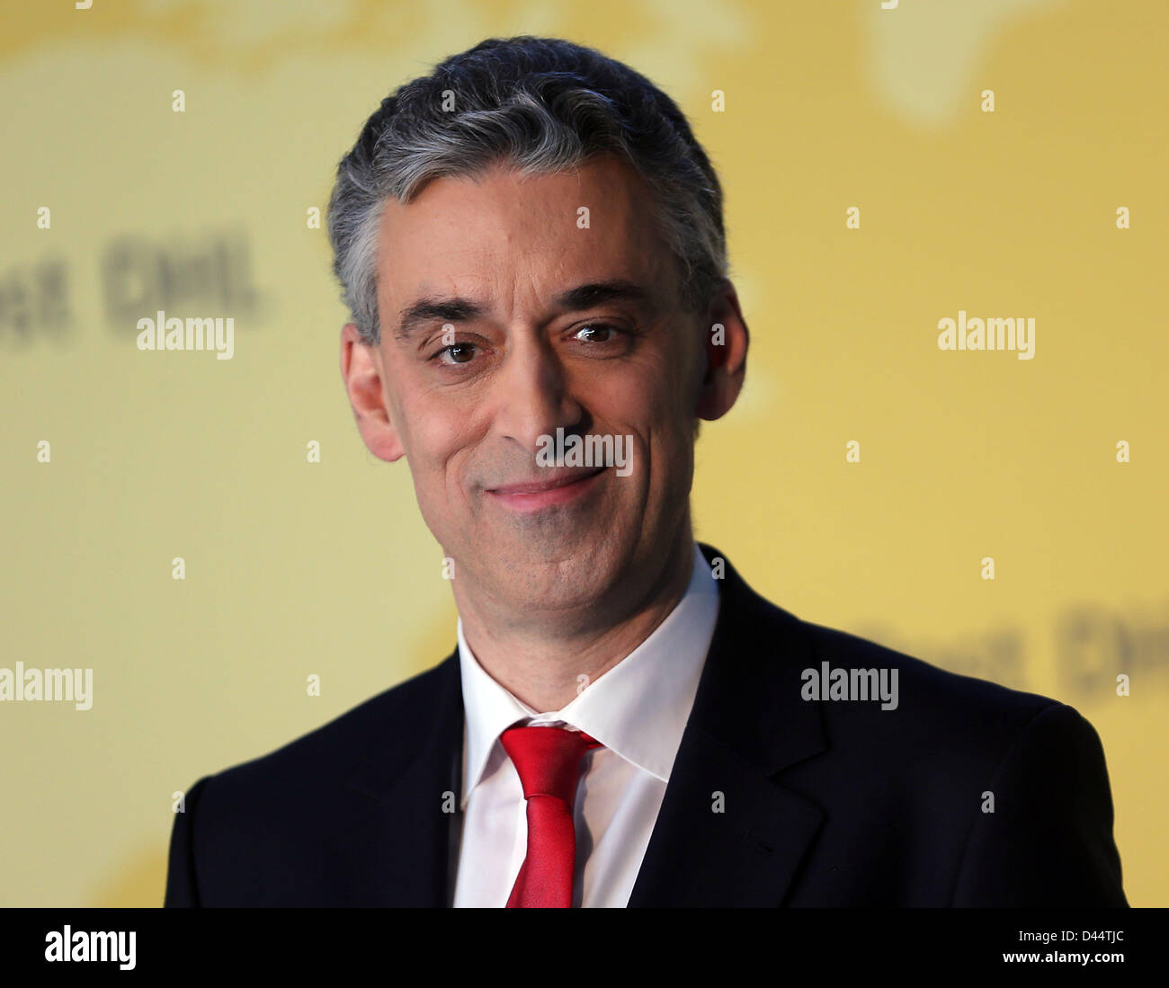 CEO of the courier company Deutschen Post DHL, Frank Appel, attends a ...