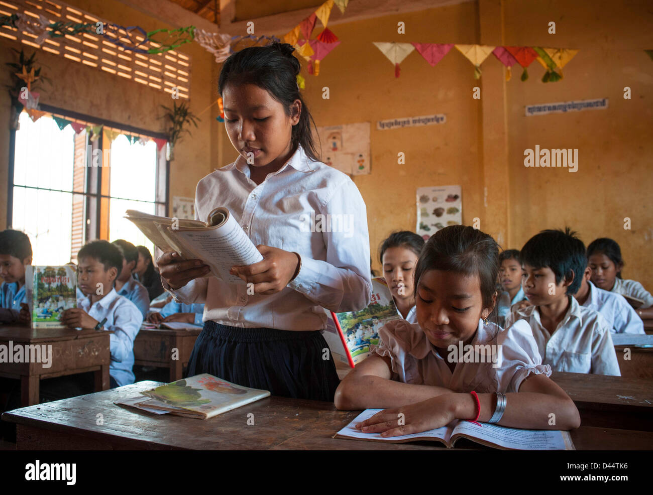 Mixed classroom in Ratanakiri Cambodia Stock Photo - Alamy