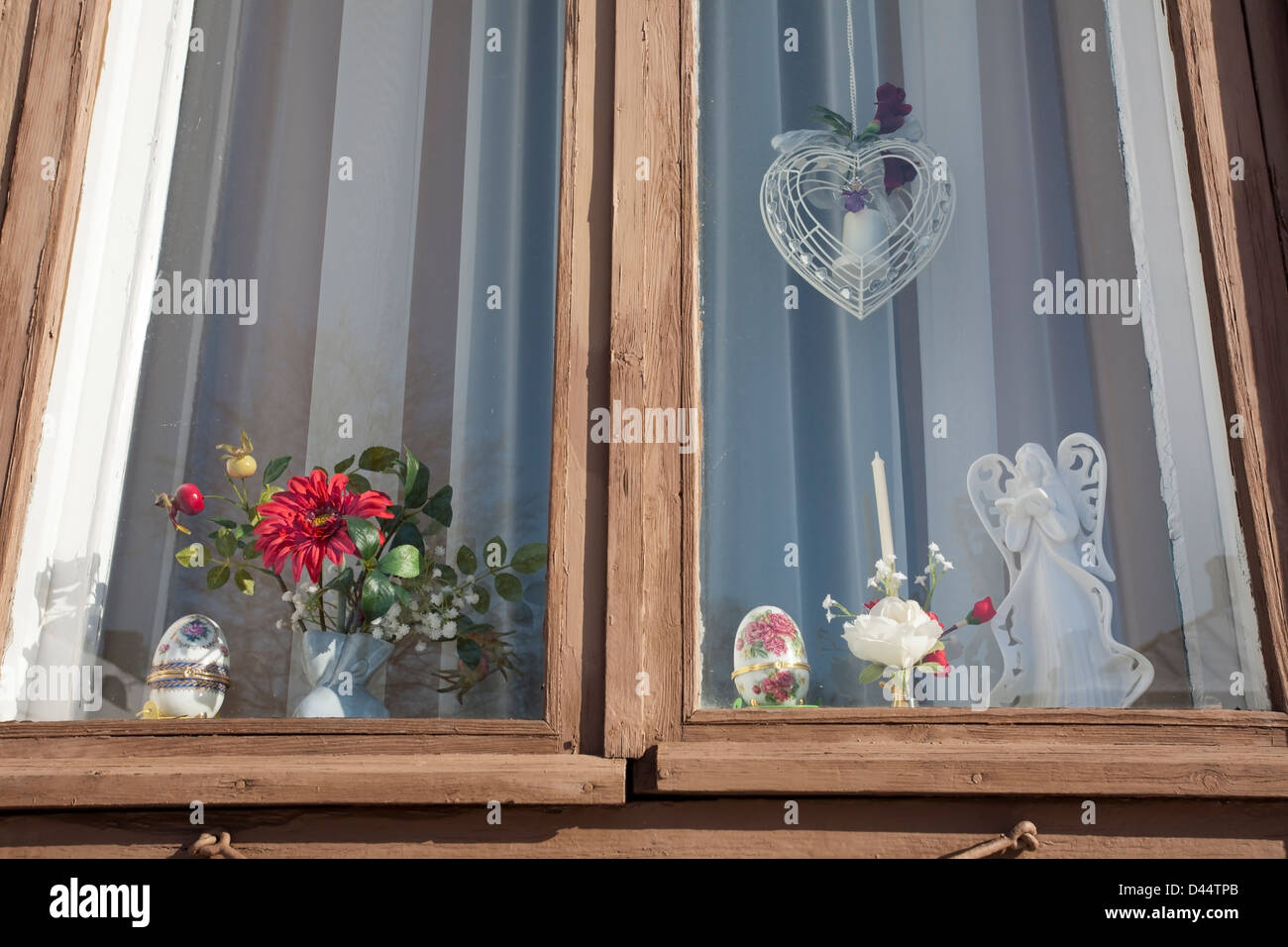 Window decorations, Lappeenranta Finland Stock Photo - Alamy