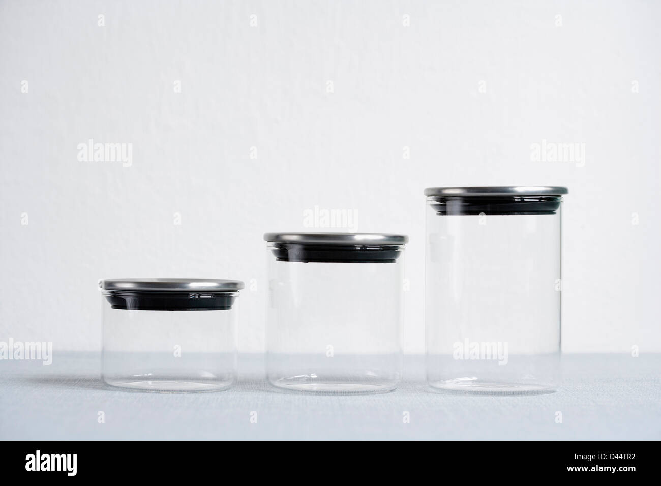 empty jars in a size orders Stock Photo - Alamy
