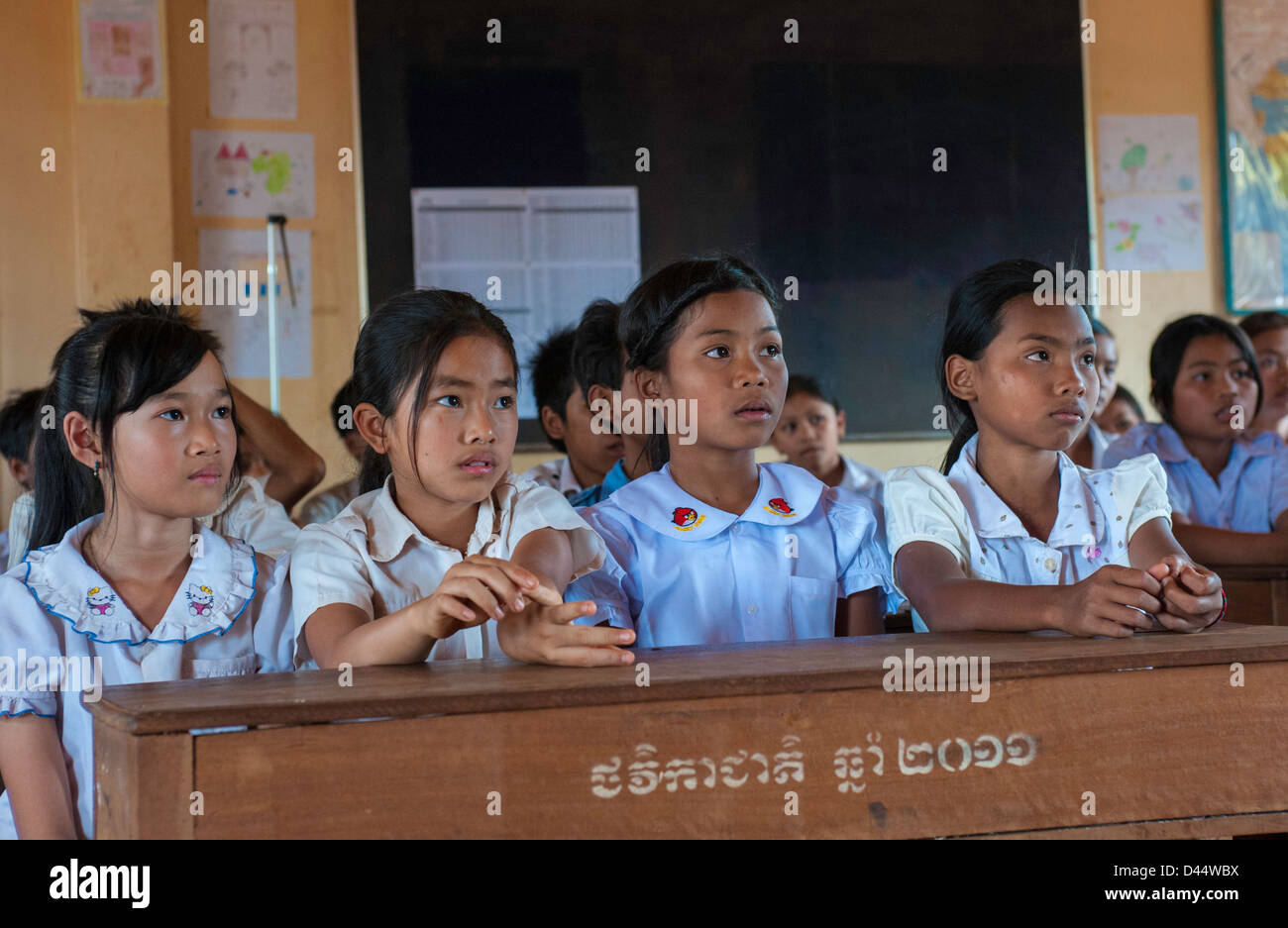 Cambodia school girls hi-res stock photography and images - Alamy
