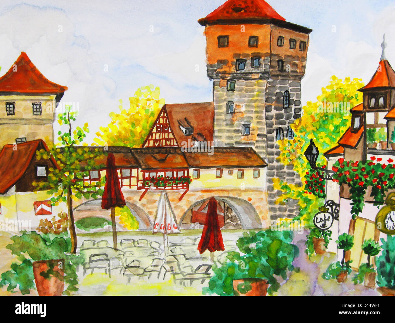 Painting Middle Ages Germany High Resolution Stock Photography and ...