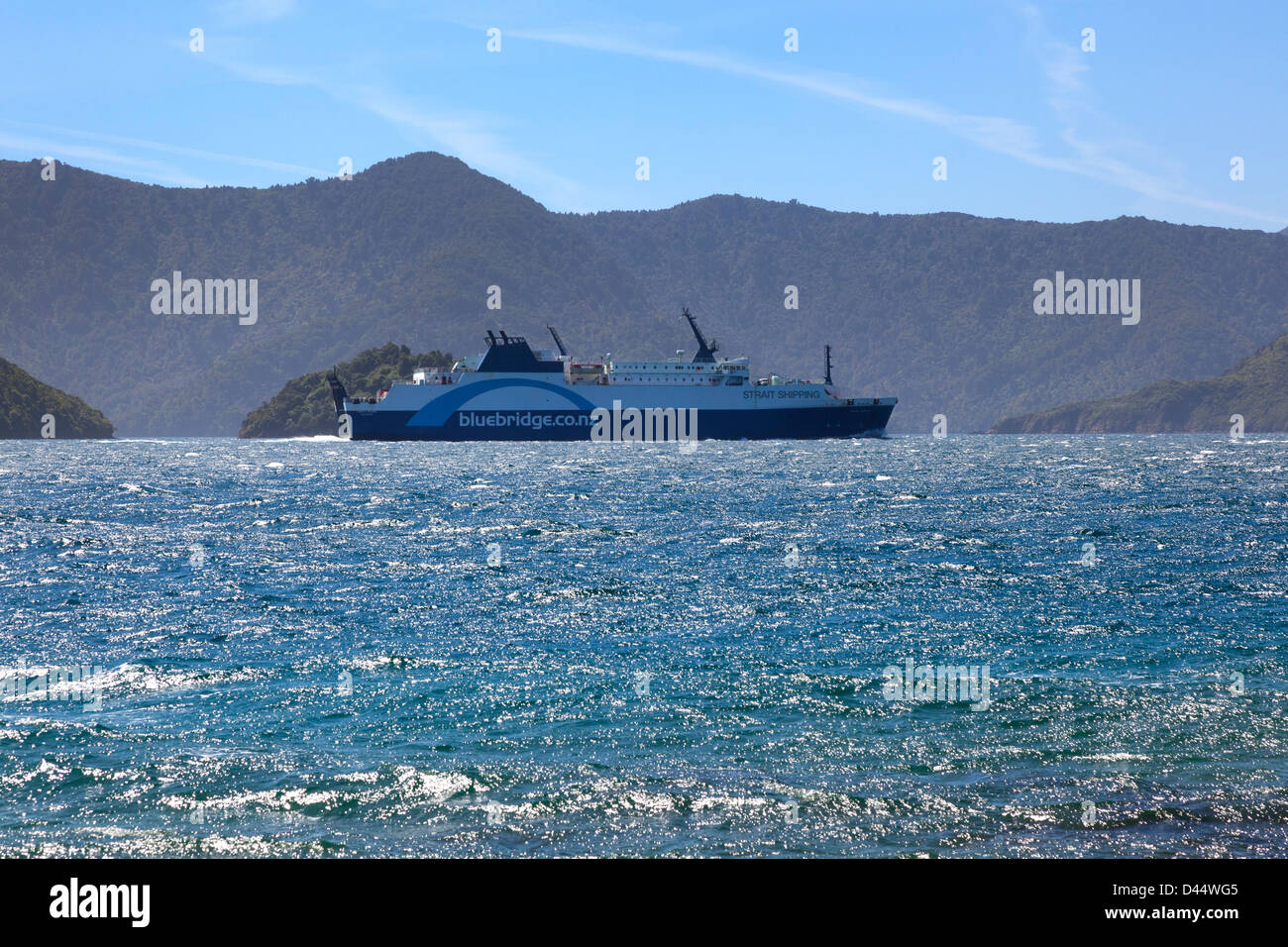 Blueridge ferry in Whatamango Bay, new Zealand Stock Photo - Alamy