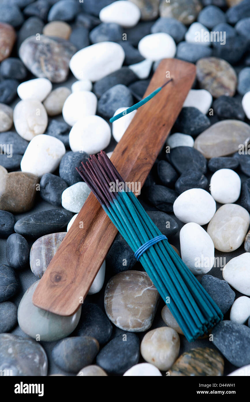 incense bundle on stones Stock Photo - Alamy