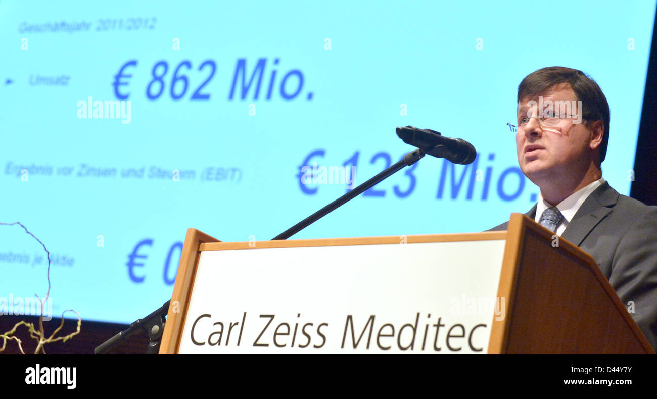 Ludwin Monz, CEO of the medical technology company Carl Zeiss Meditec ...
