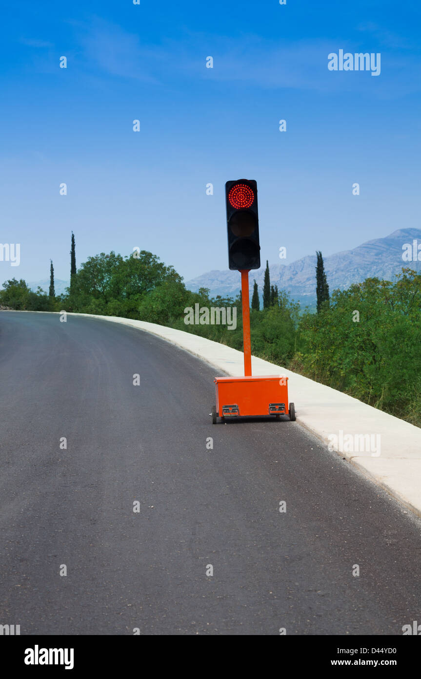 Portable traffic light sign hi-res stock photography and images - Alamy